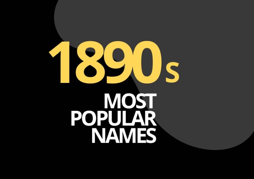 1000 Most Popular Names of the 1890s - Time Travel Through Names